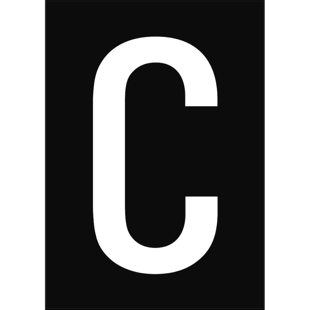 BRADY NL859A4BK-C label with letter C - DIN A4 format for permanent or ...