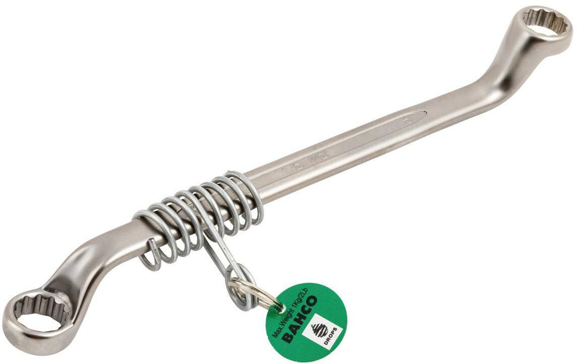 BAHCO TAH2M-16-17 ring spanner with safety spring deep-set chromed 246 ...