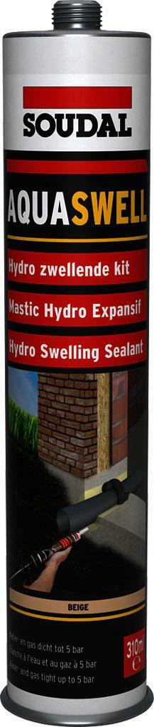 SOUDAL Aquaswell polyurethane joint sealant, swells on contact with ...