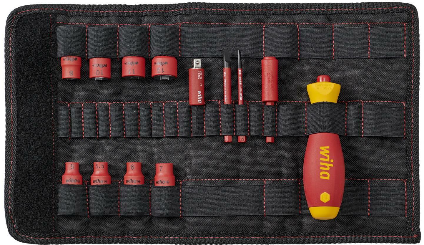 WIHA 7209NK2004 screwdriver and socket set 1/4 set slimVario electric ...