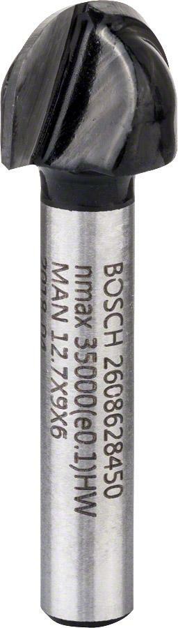 BOSCH 2608628450 semi-circular profile cutter 6 mm, R1 6.3 mm, D 12.7 ...
