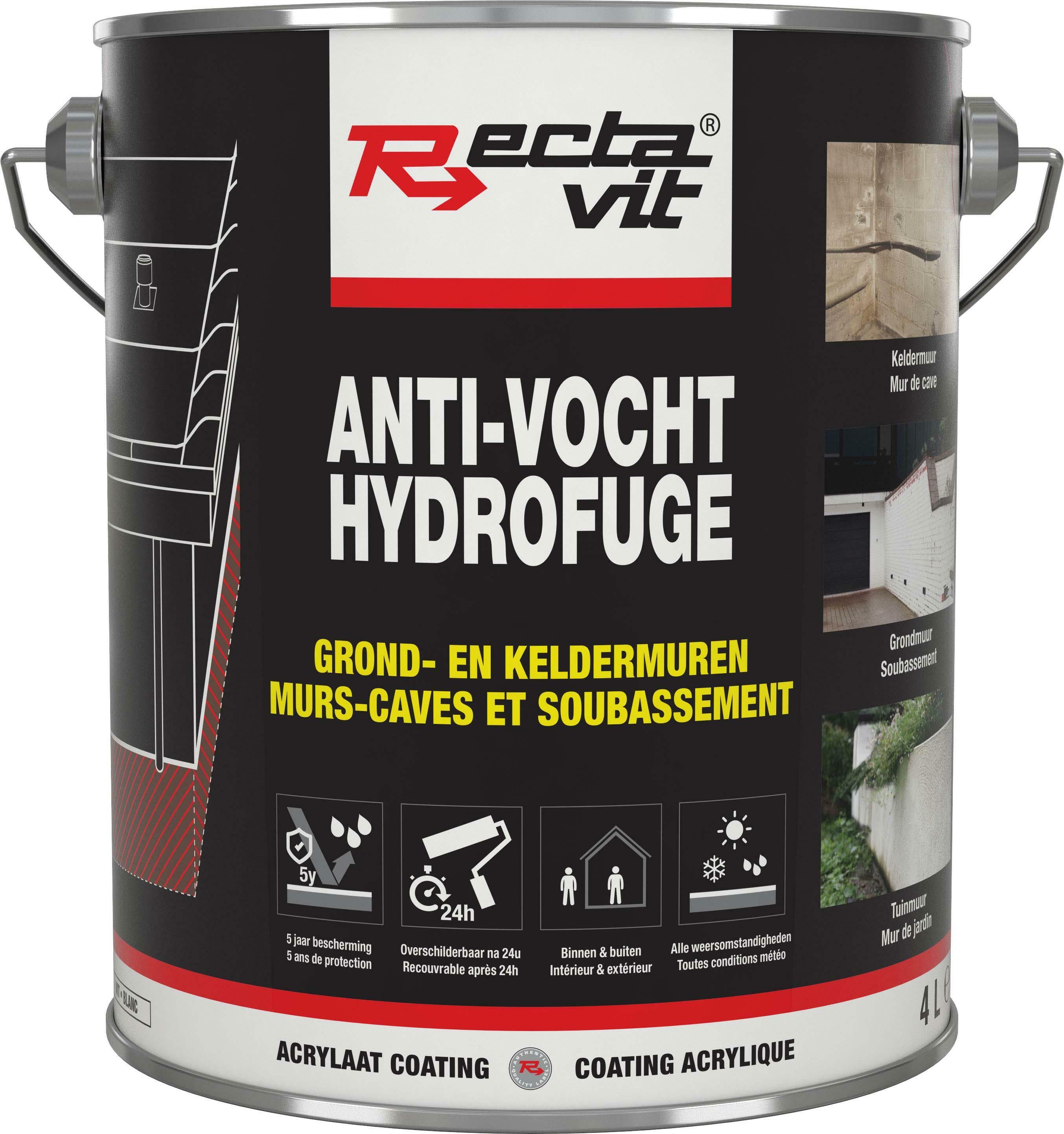 RECTAVIT 125216 vapour barrier for soil and basement walls white (4 l ...