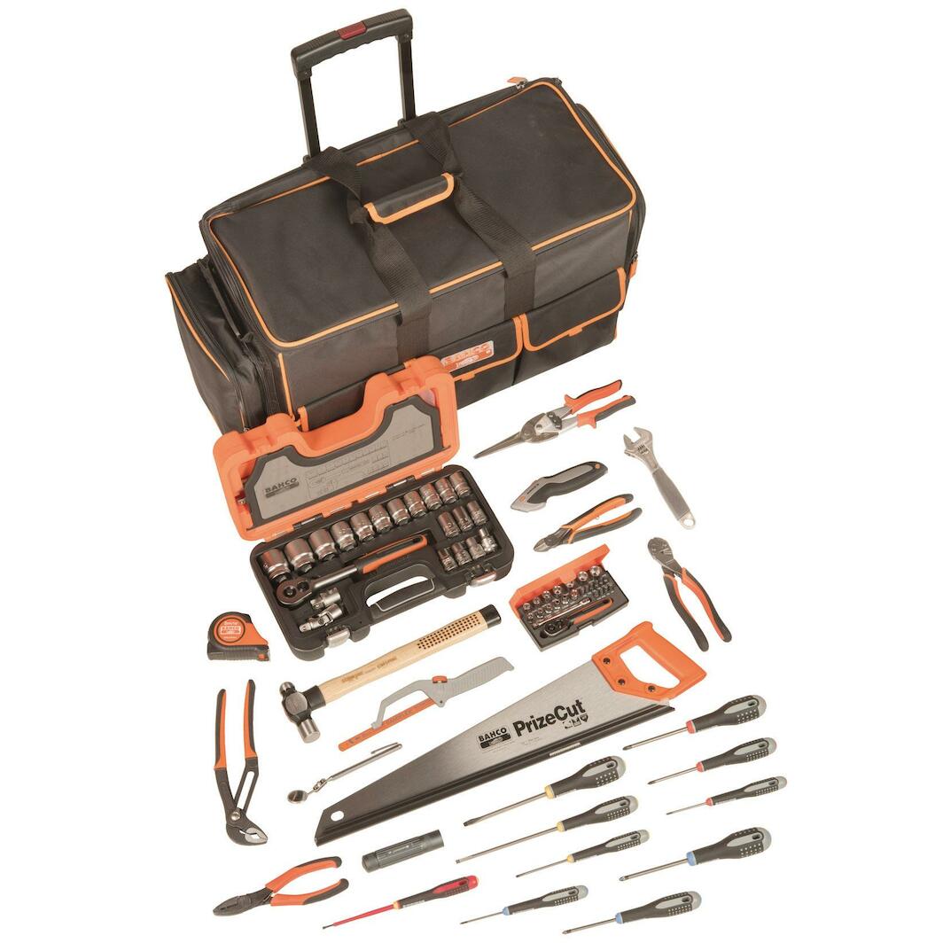 BAHCO 4750FB2W-TS001 tool bag on wheels for MRO 72-piece | Klium