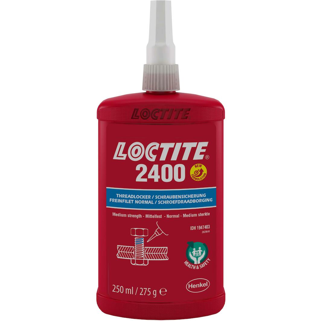 LOCTITE 2400 medium-strength threadlocker (250 ml bottle) - 1947403 | Klium