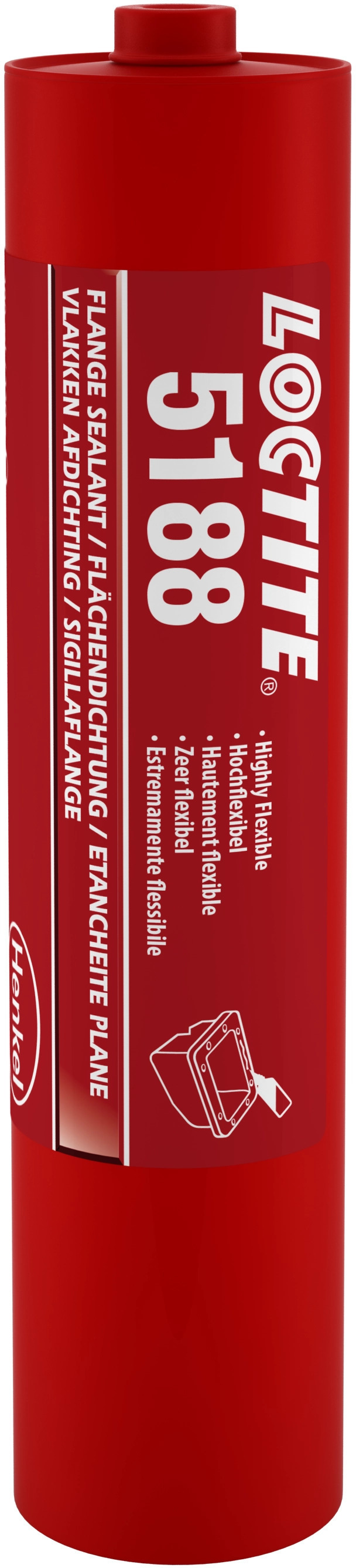 LOCTITE 5188 flexible surface sealant (300 ml standard tube) - 1104312 ...