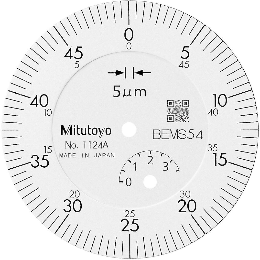 MITUTOYO 1124A dial indicator with fixture, ISO version, 3.5mm, 0.005mm ...