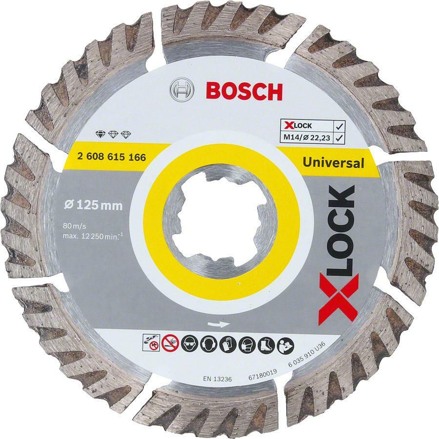 BOSCH 2608615166 X-LOCK diamond wheel Standard for Universal 125 x 22.23 x 2.0 x 10 mm | Klium