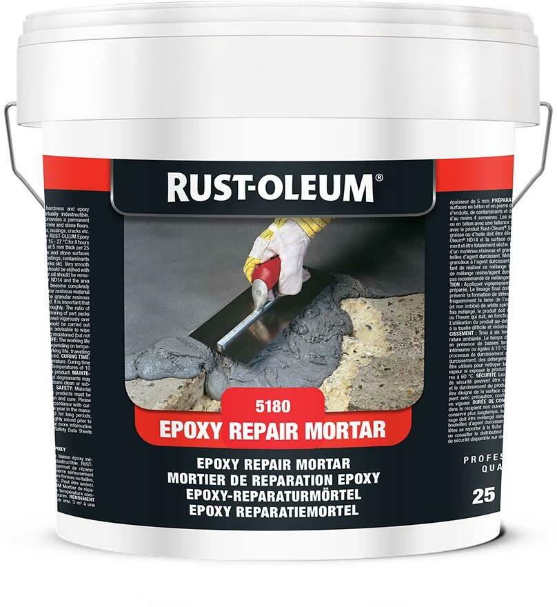 RUST-OLEUM 5180.25 epoxy repair mortar dark grey 25kg | Klium