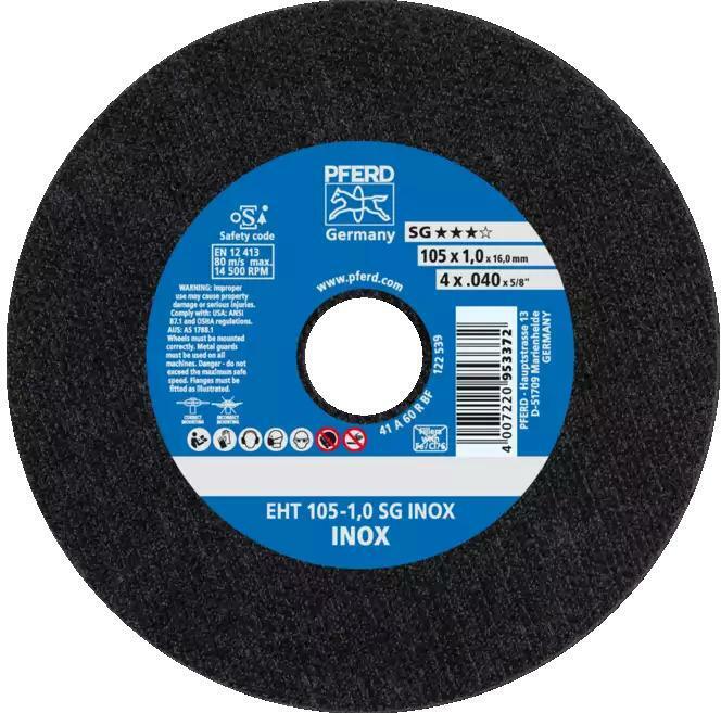 PFERD 61315113 cut-off wheel EHT 105x1,0x16 mm straight performance ...