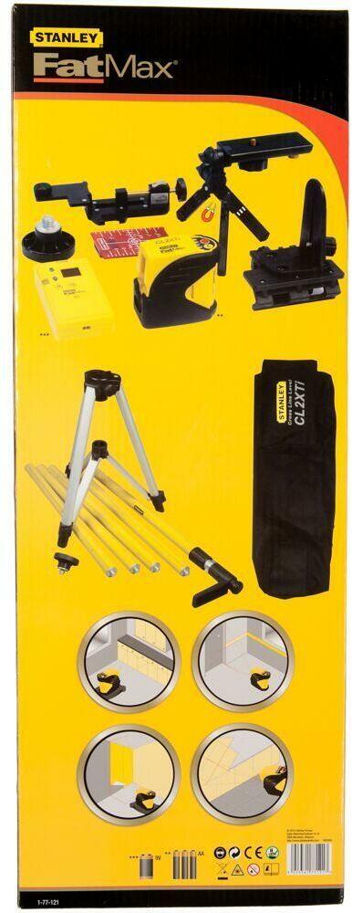 STANLEY CL2XTi FATMAX self-levelling cross line laser kit red - 1-77 ...