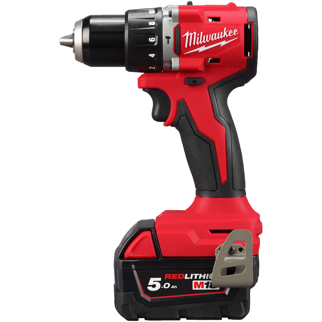 MILWAUKEE M18 BLPDRC-502C compact carbonless cordless impact drill in ...