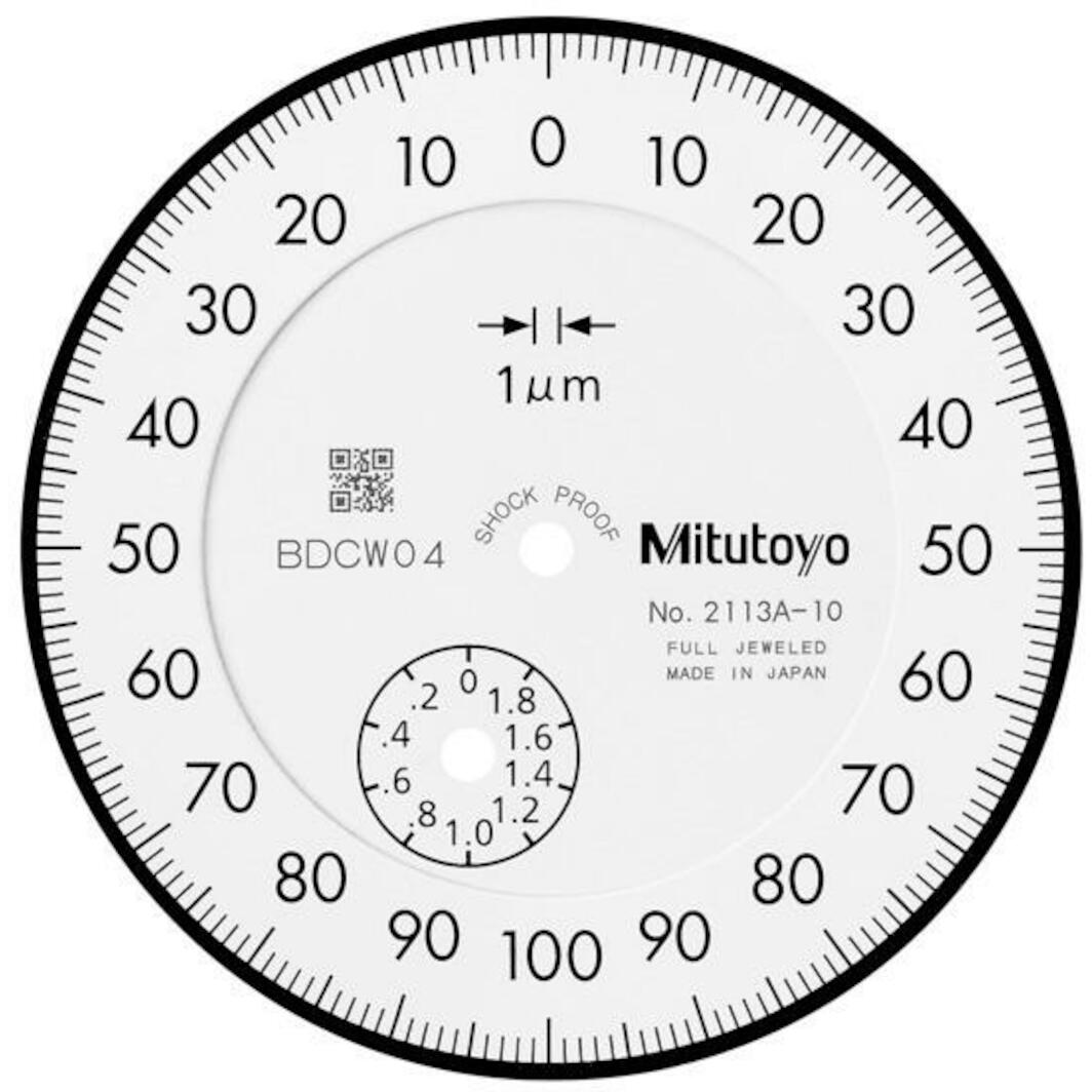 MITUTOYO 2113A-10 dial indicator with fixture, ISO version, precious ...