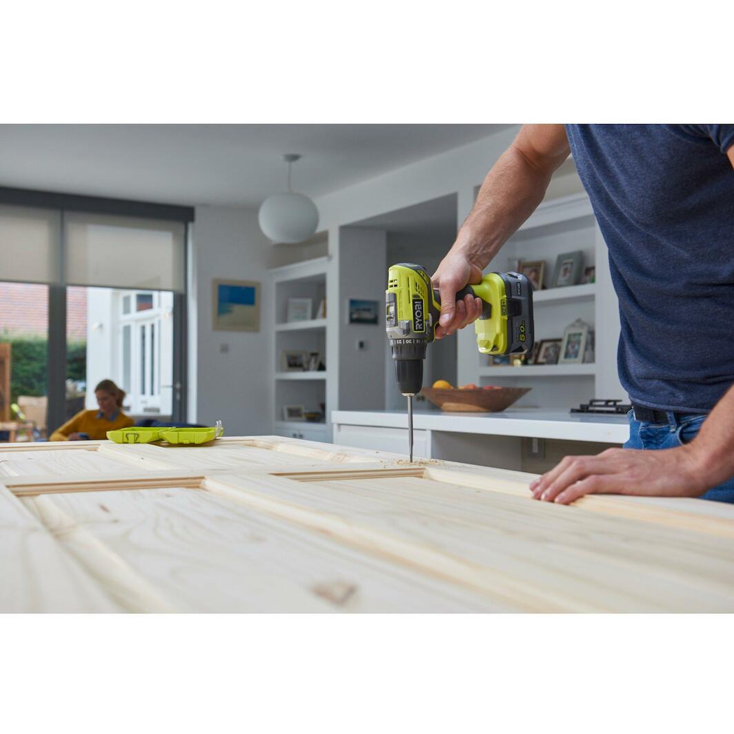 RYOBI R18DD3-252S 18V compact cordless drill driver (1x 5.0Ah/1x 2.0Ah ...