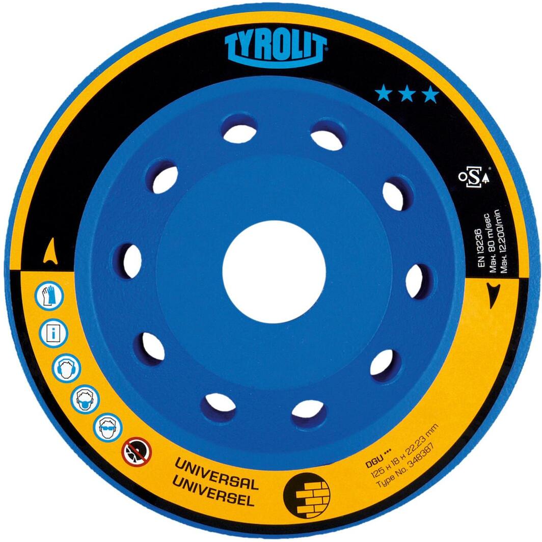 TYROLIT 348387 diamond surface grinding wheel 125mm | Klium