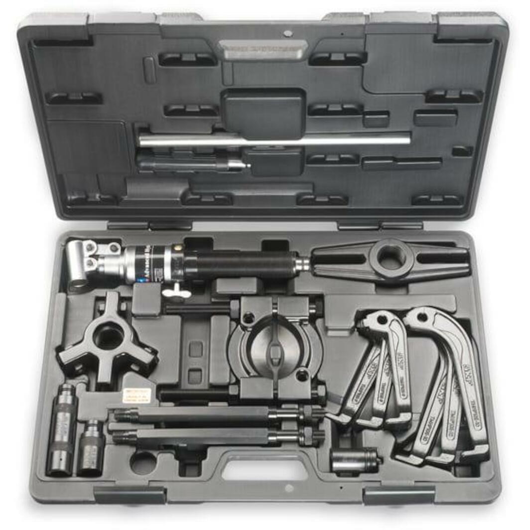 SKF TMHC 110E hydraulic puller set in case, 100 kN | Klium