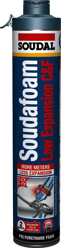 SOUDAL Soudafoam Click&Fix Low Expansion PU foam (750 ml) - 110725 | Klium