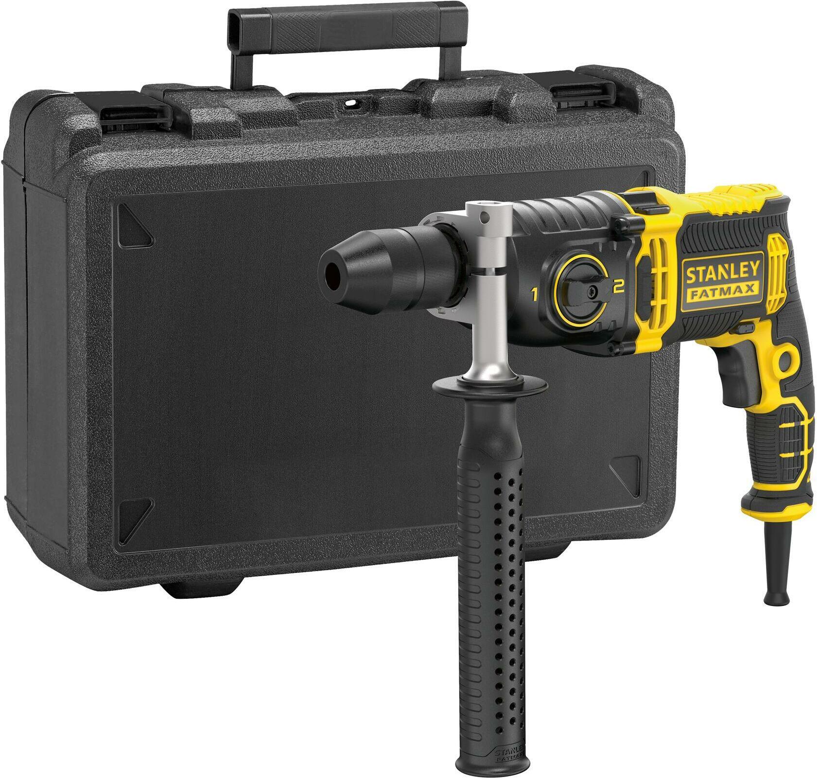 STANLEY FATMAX FMEH1100K-QS impact drill 1100W with 2 speeds in case ...