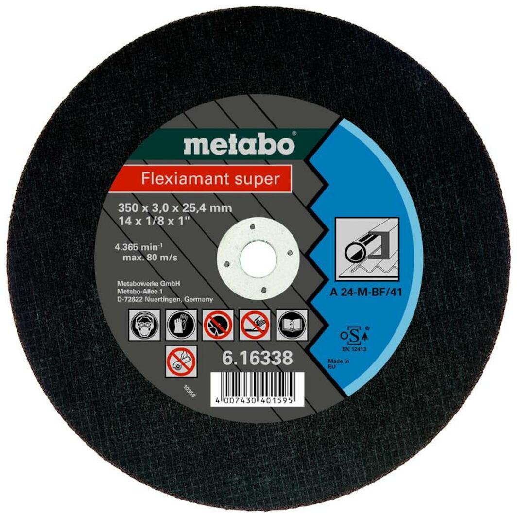 METABO 616338000 cut-off wheel straight flexiamant super 350x3,0x25,4 ...
