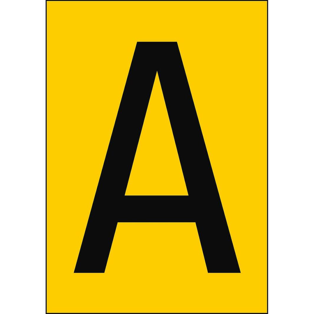 BRADY NL7541A4YL-A label with letter A - DIN A4 format for permanent or ...