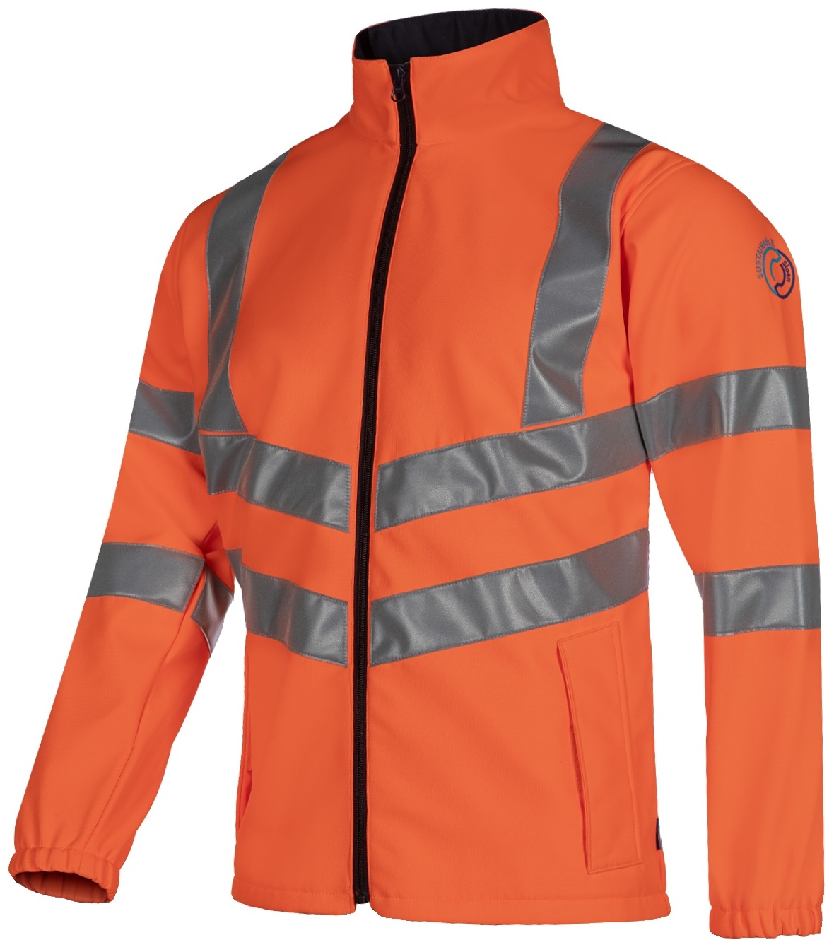 SIOEN HARLEM 9913 ECO signalling softshell jacket with fixed sleeves ...