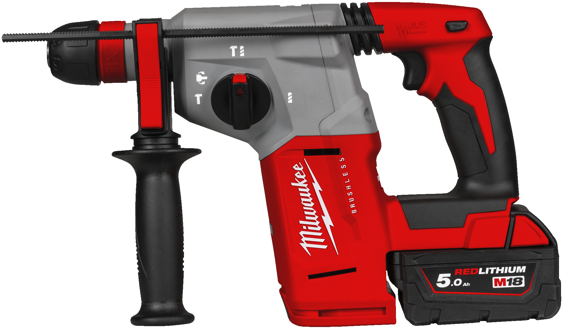 MILWAUKEE M18 BLHX-502X Brushless cordless combi hammer SDS-Plus FIXTEC ...