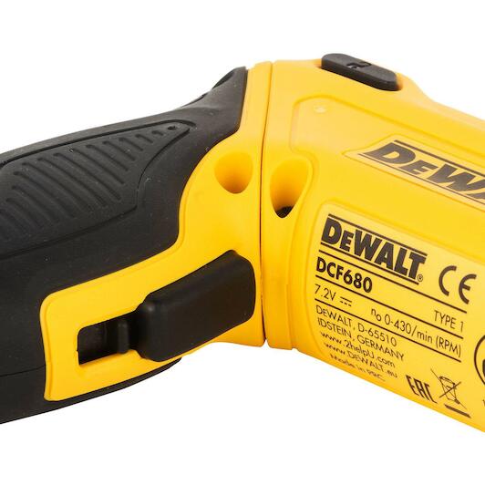 DEWALT DCF680G2 QW 7.2V motion controlled cordless screwdriver in case 2x 1.0Ah battery charger Klium
