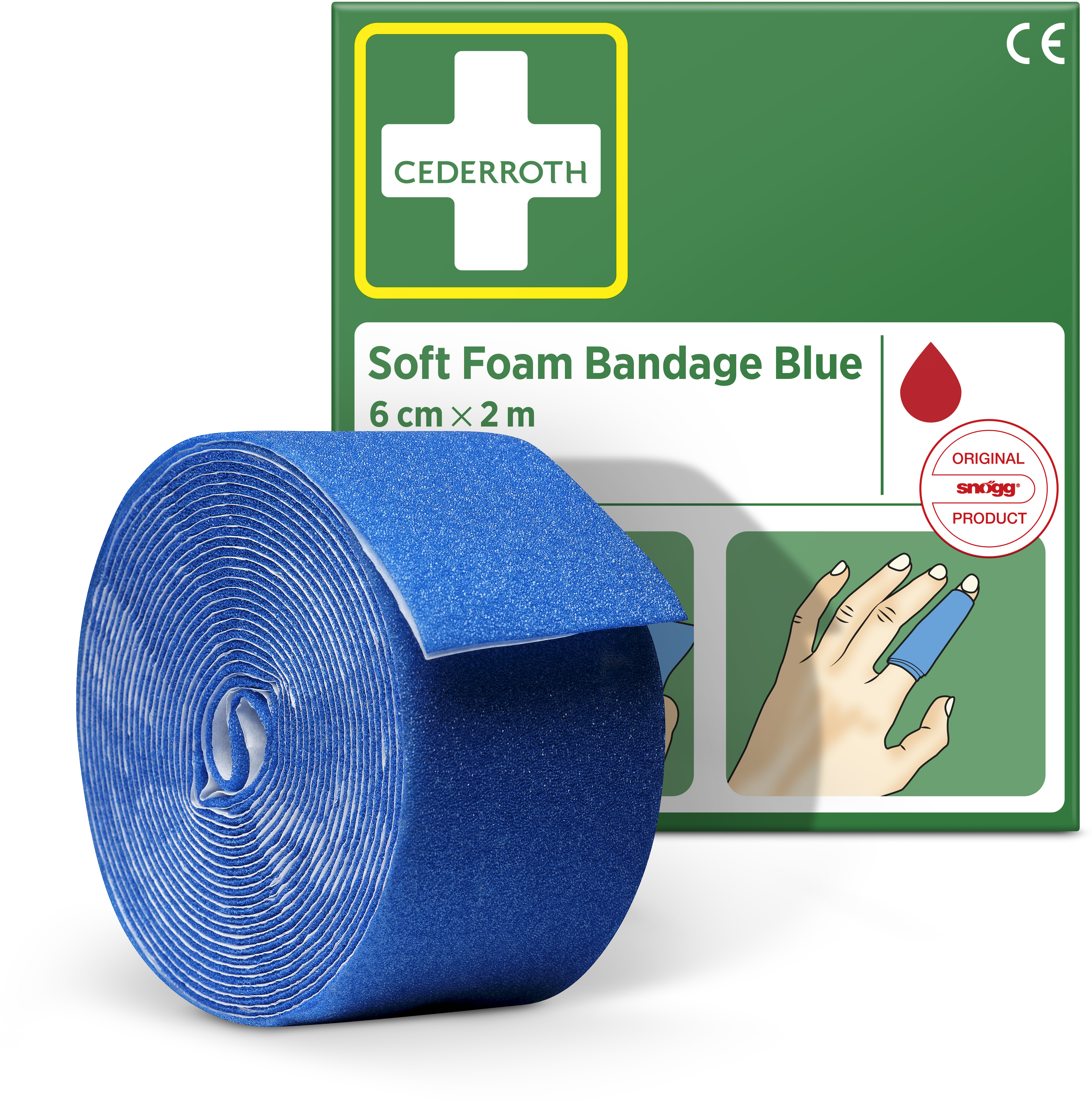 CEDERROTH 51011011 Soft Foam blue 6 cm x 2 m | Klium