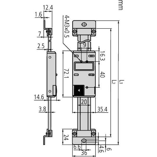 MITUTOYO 572-301-10 installation ruler vertical standard - 150 mm | Klium