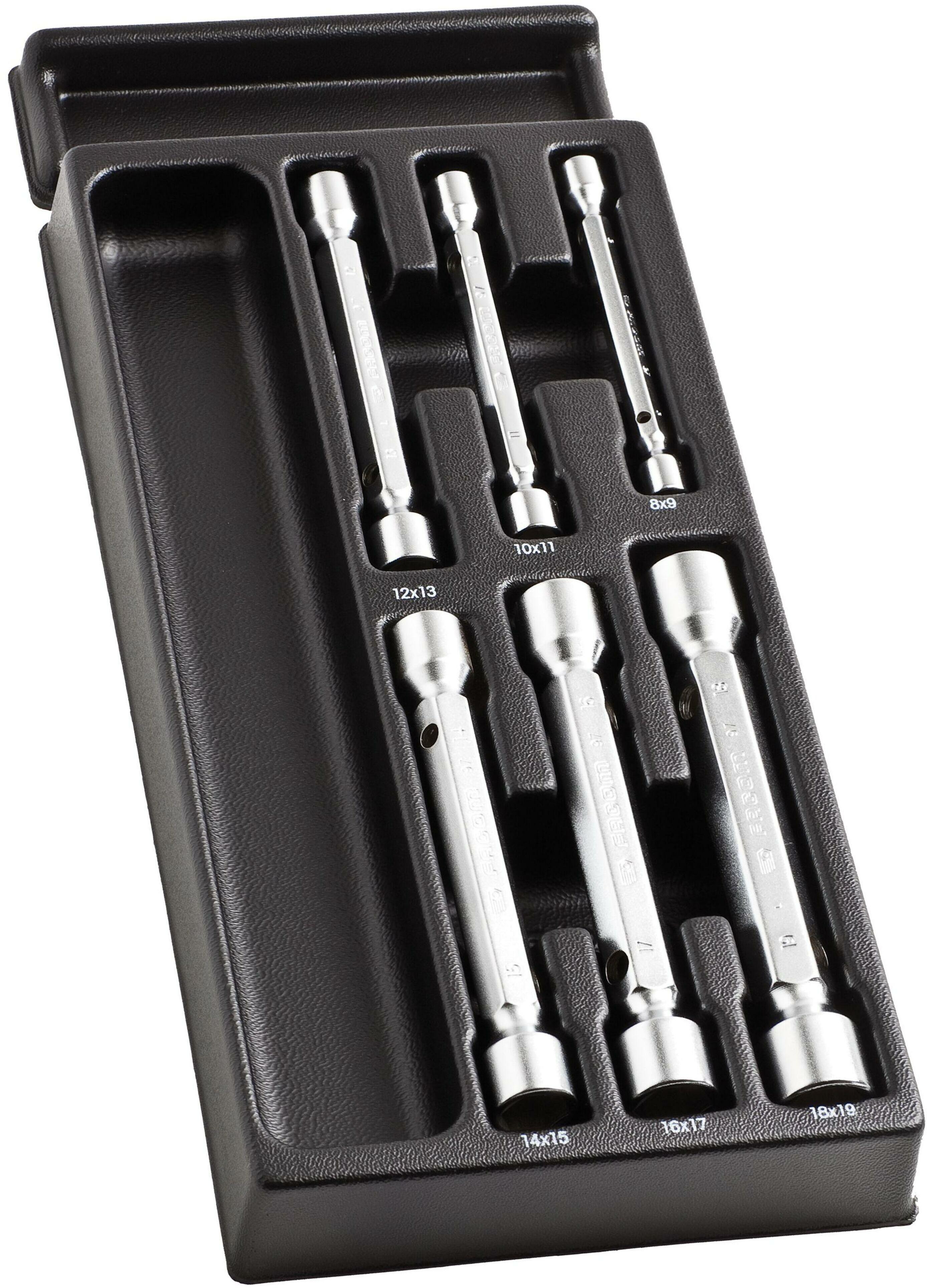 FACOM MOD.97 double forged spanners in module with plastic inlay 8-19 mm 6-piece | Klium