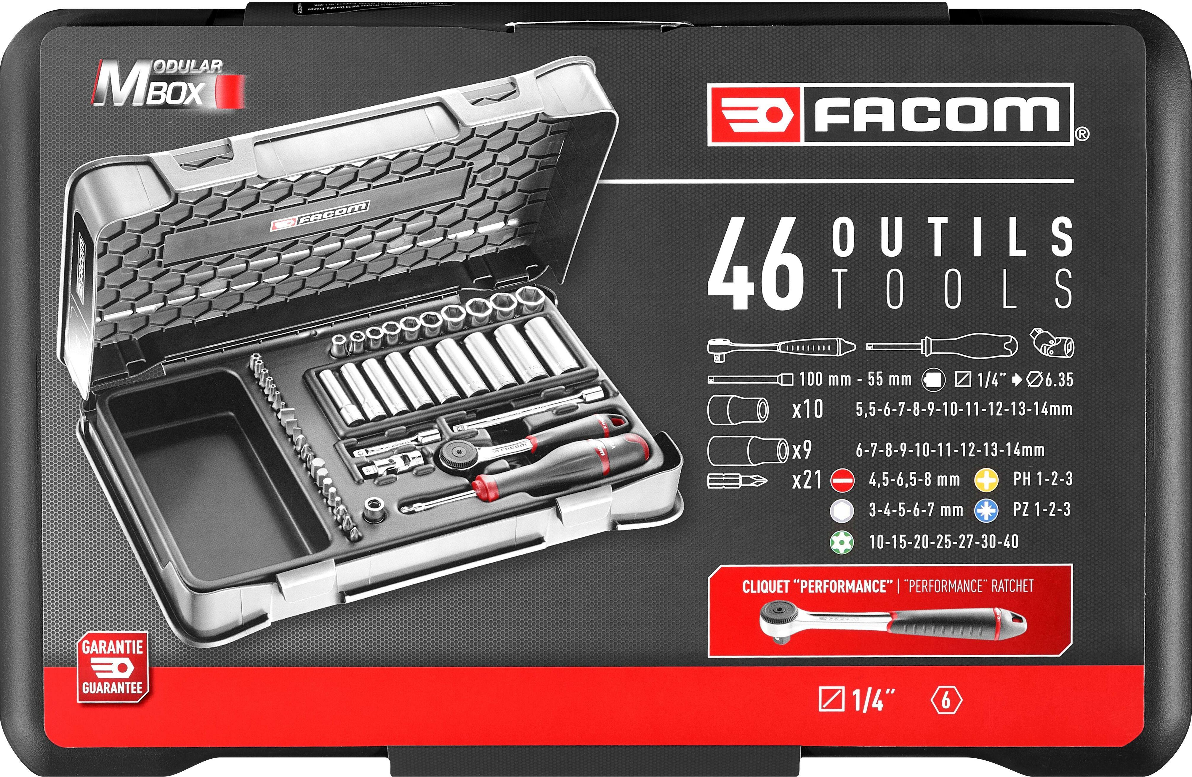 FACOM R.2BLPB socket set 1/4 6k" | Klium