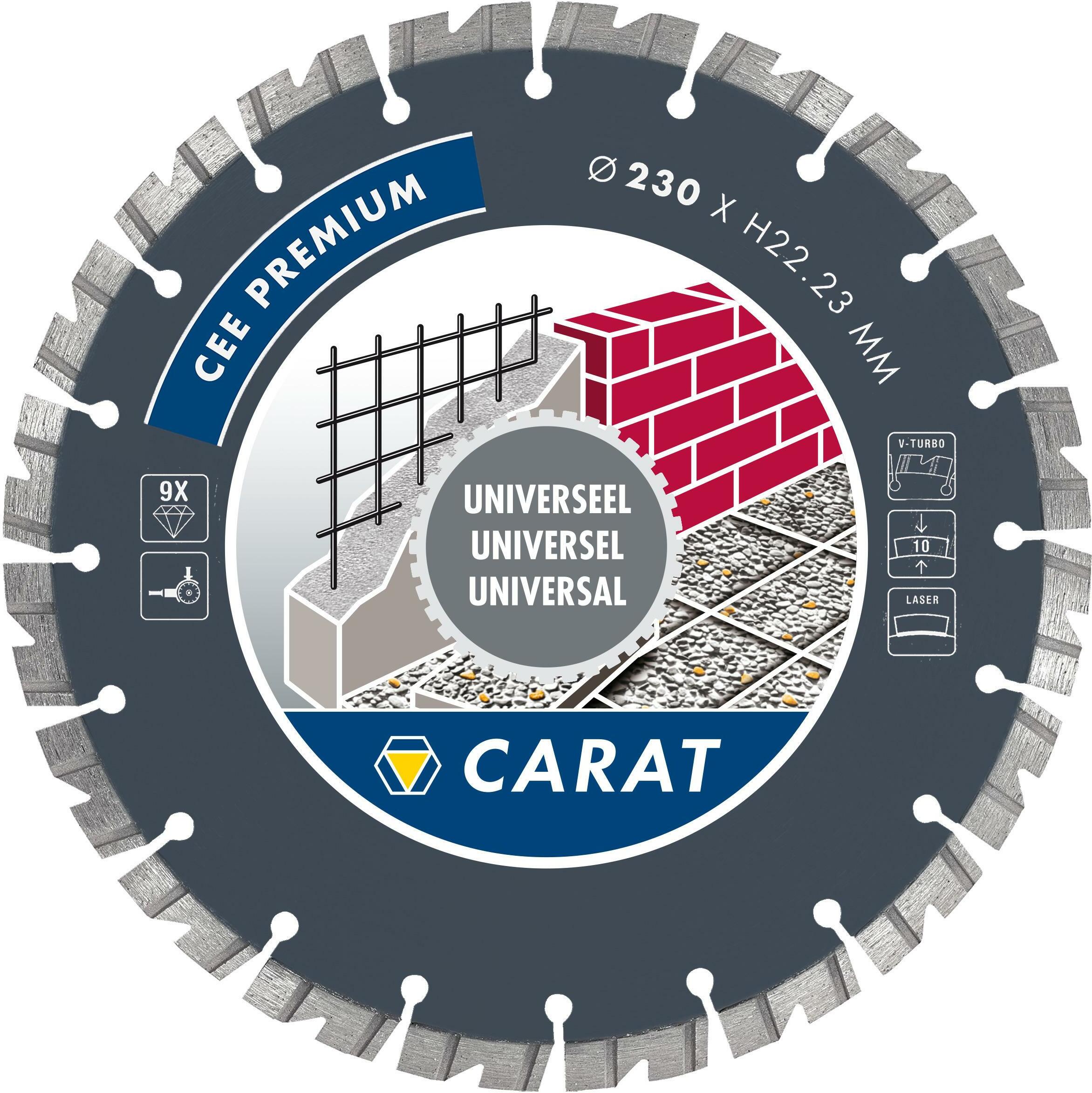CARAT CEE150301F CEE Premium diamond wheel universal 150 x 22.2mm | Klium