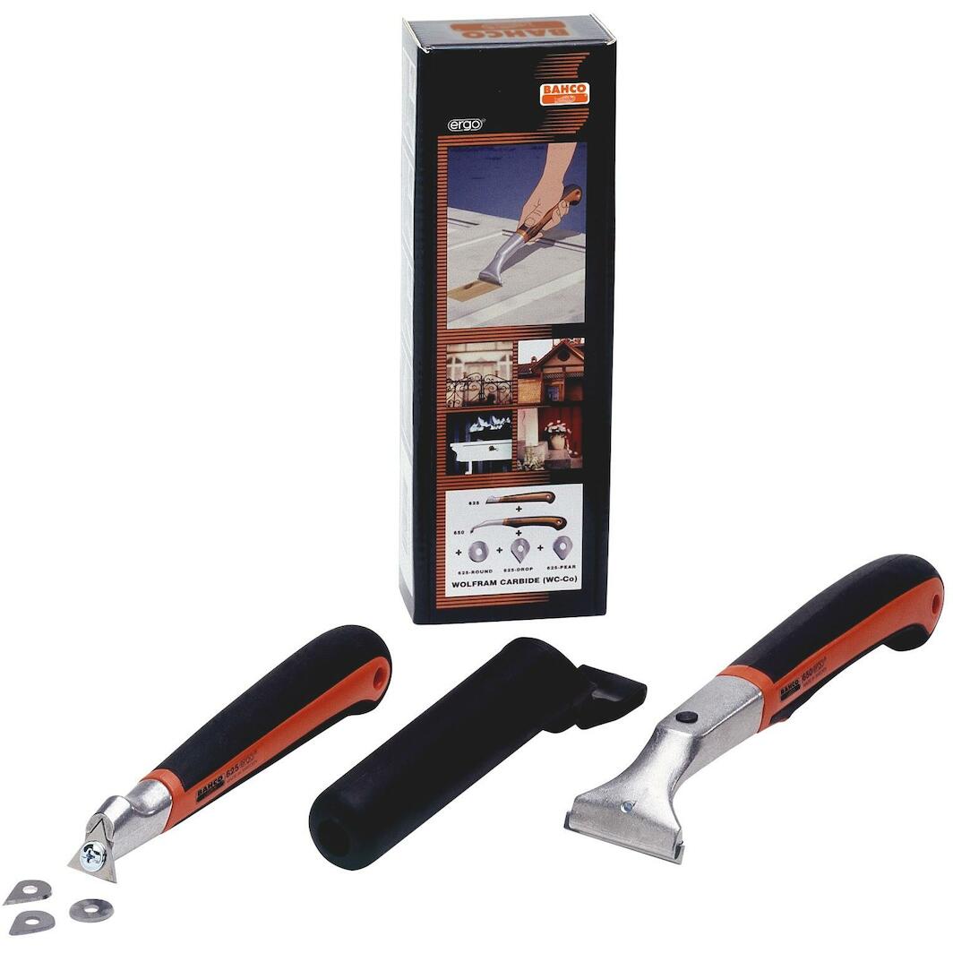 BAHCO SCRAPER-SET2 Paint scraper set, ERGO with two-component handle (5 ...