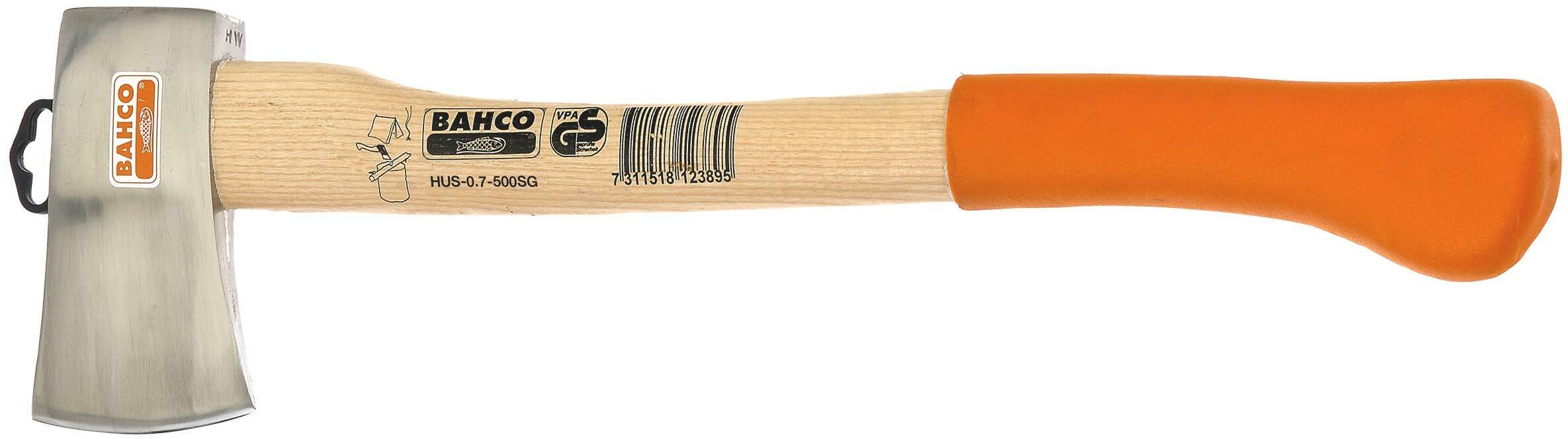 BAHCO HUS-0.6-380 camping axe with bent ash handle and Yankee model, 380 mm, 850 g | Klium