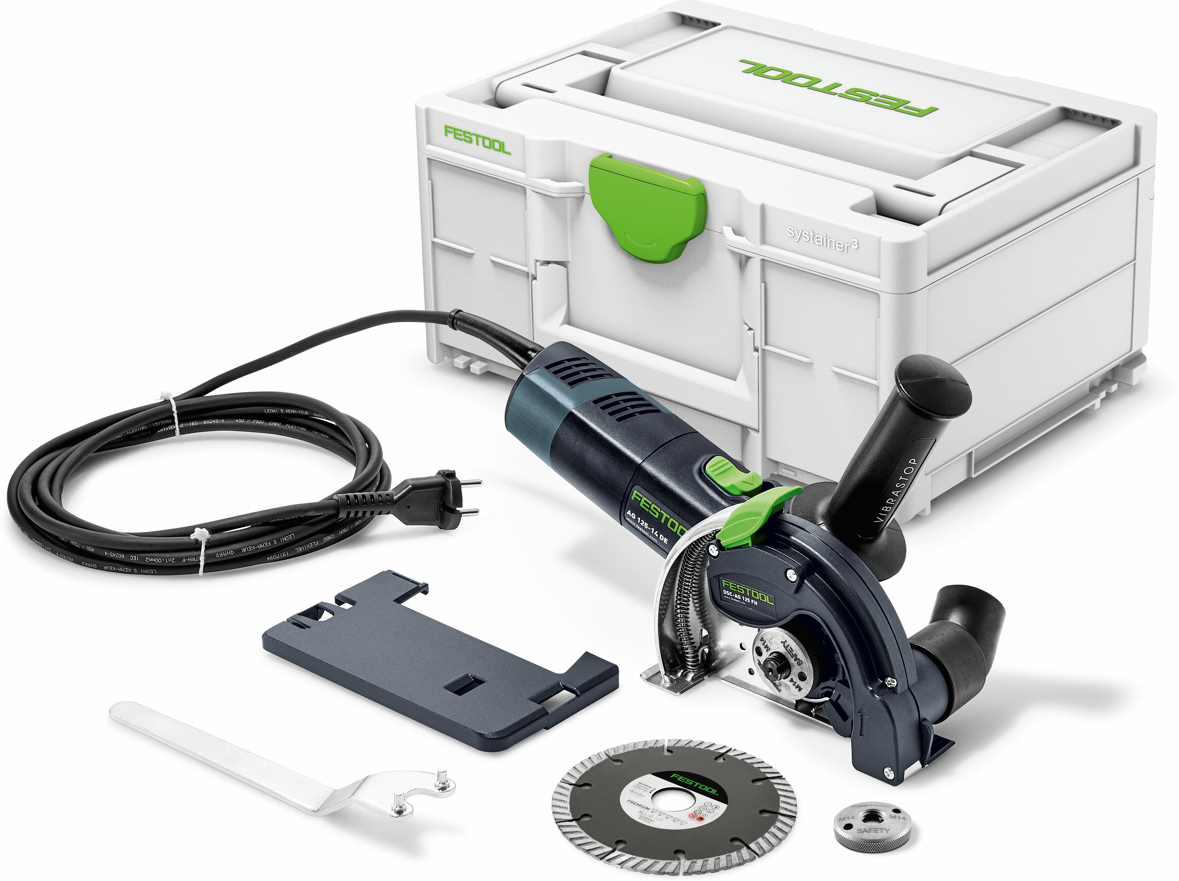 FESTOOL DSC-AG 125 FH-Plus freehand cut-off system 1400 W in systainer ...