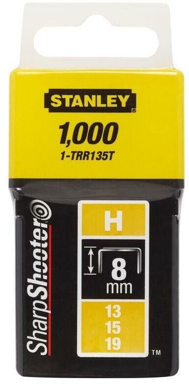 STANLEY 1-TRR135T staples 8mm type H (1000 pcs) | Klium