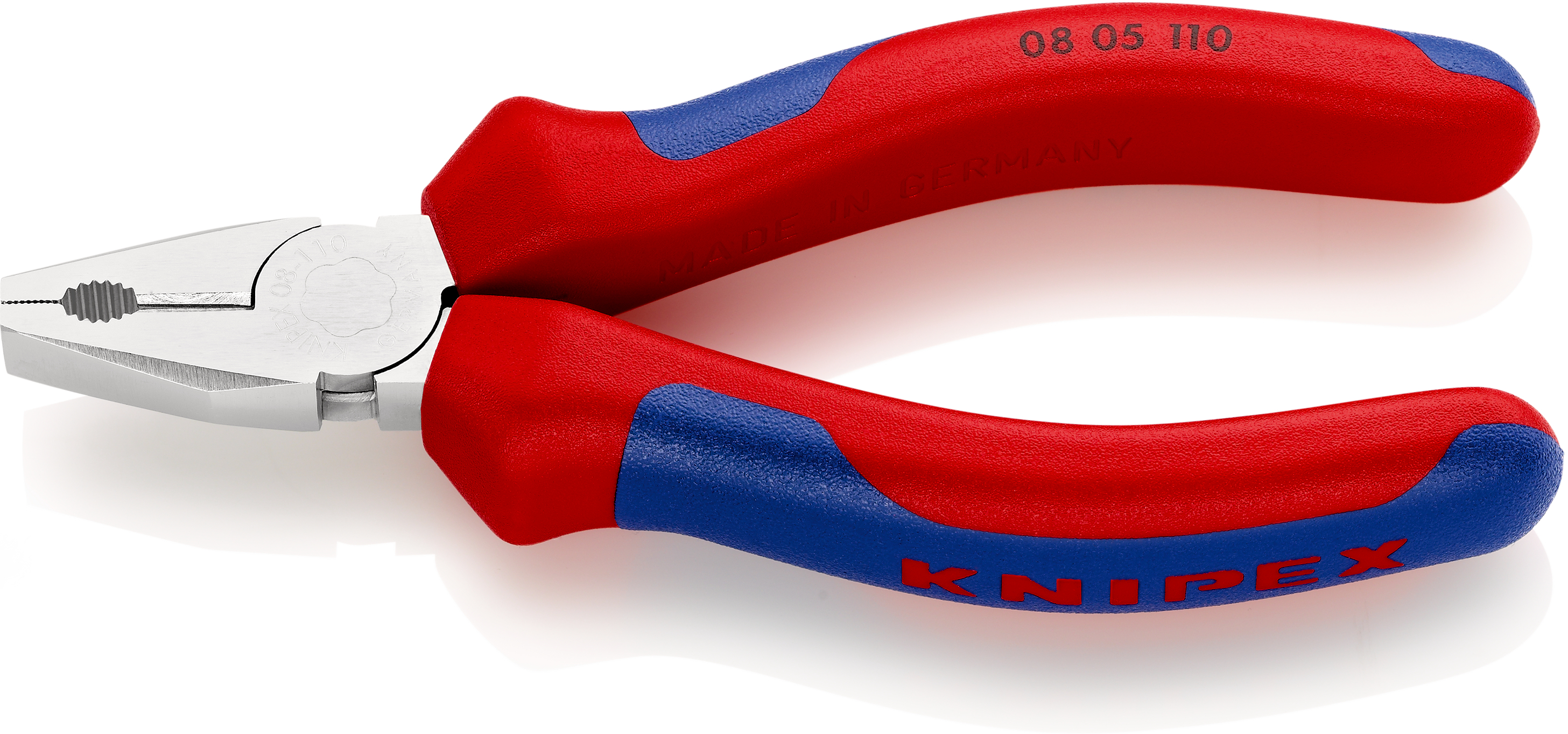 KNIPEX mini combination pliers with multi-component handles chrome ...