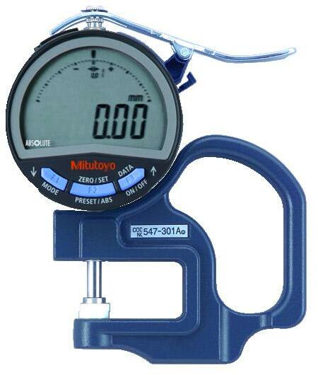 MITUTOYO 547-301A ABSOLUTE Digimatic thickness gauge flat 0-10 mm - 0. ...