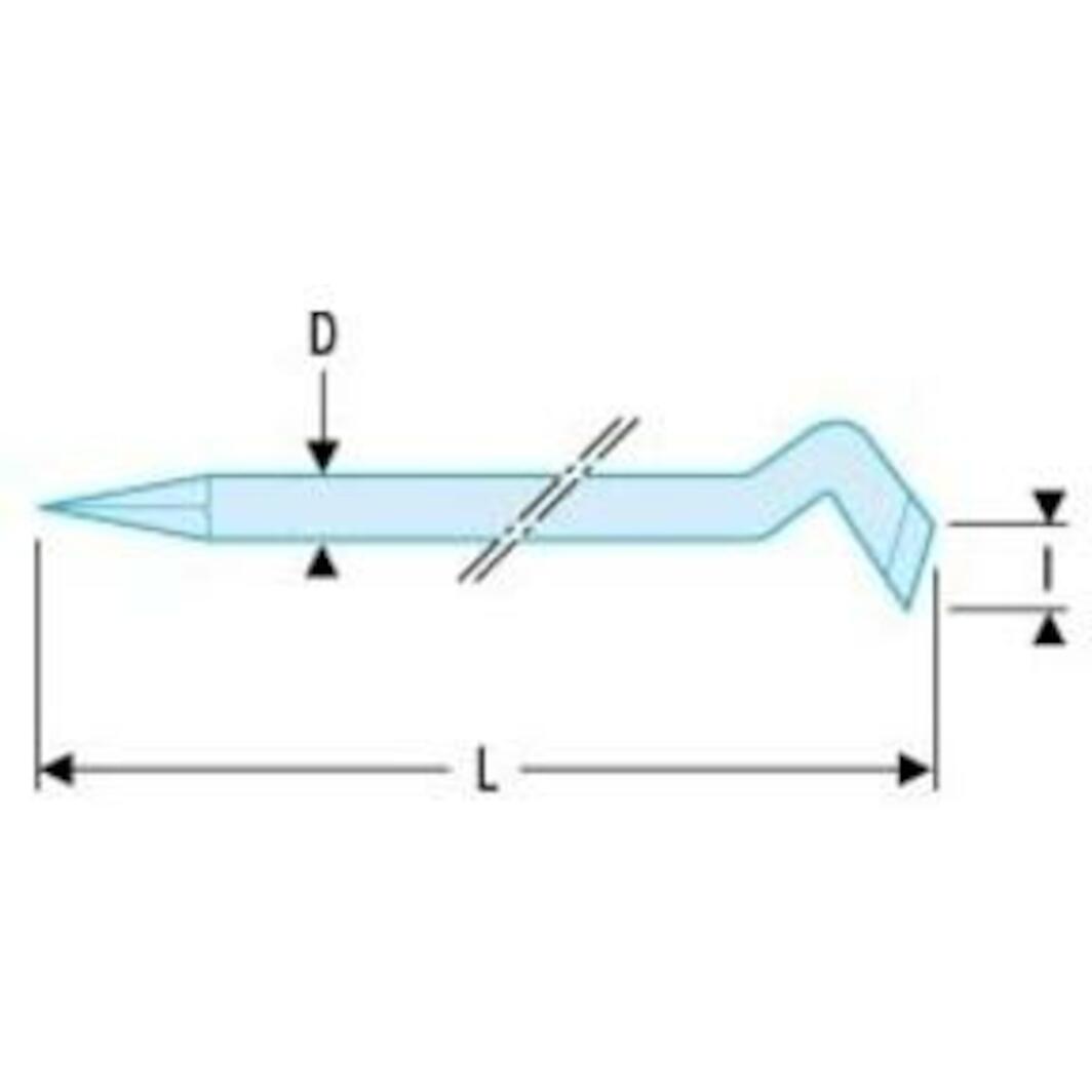 FACOM 269 crowbar with extra-bent hook and round handle | Klium