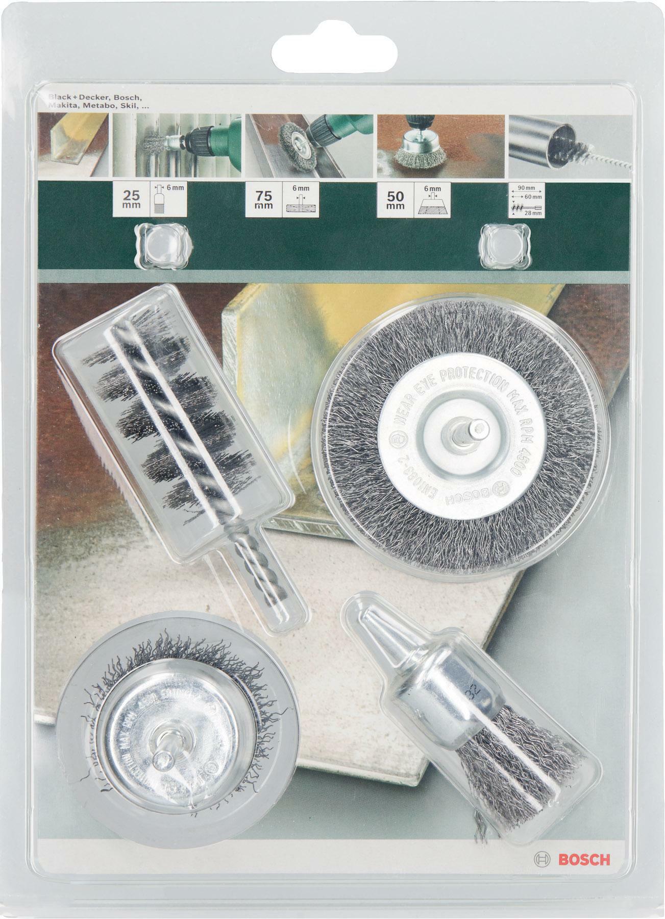 BOSCH 2609256553 wire brush set 4-piece | Klium