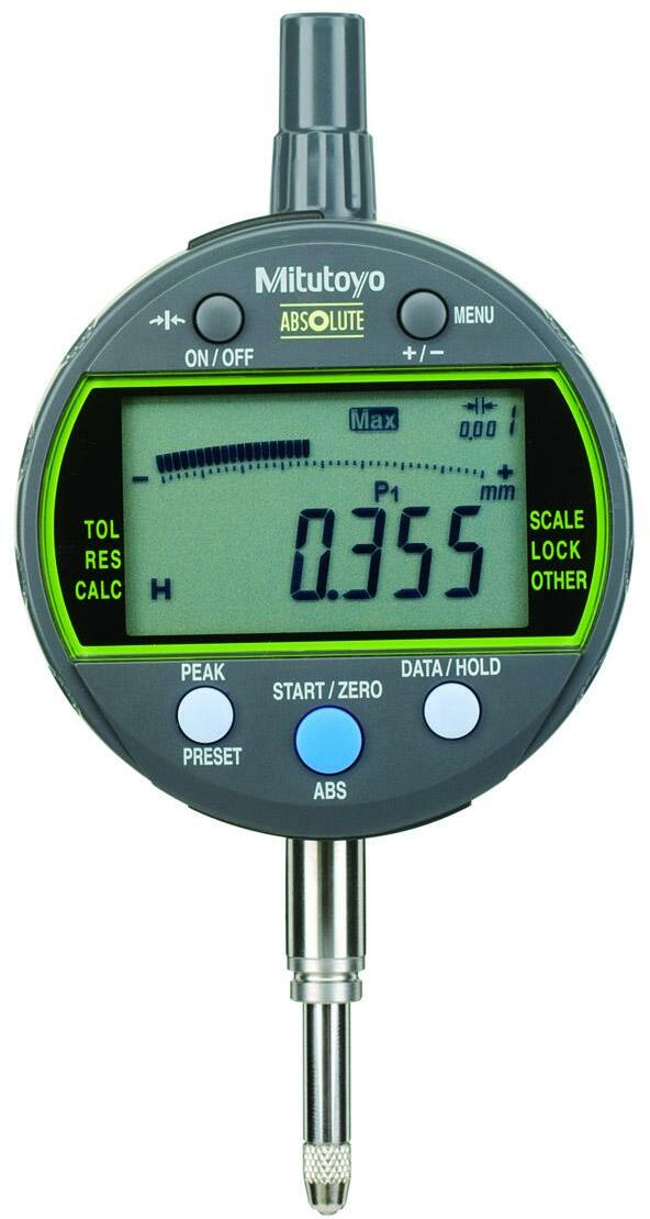 MITUTOYO 543-300B-10 Digimatic dial indicator, Peak Hold ID-C 12.7 mm ...