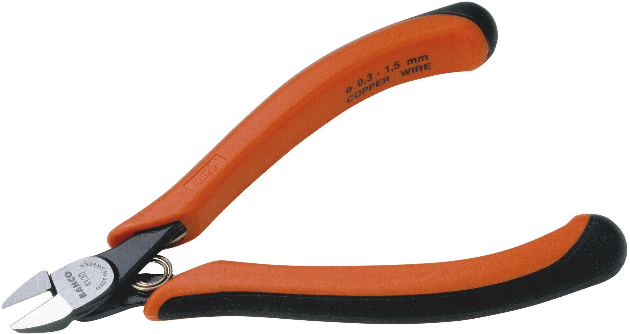 BAHCO 4130 diagonal cutters ERGO with two-component handle, phosphated ...