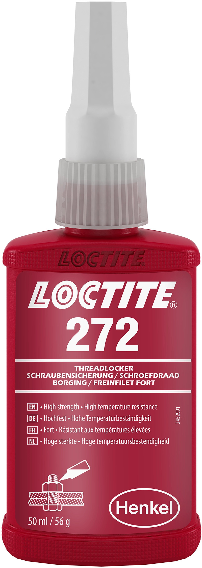 LOCTITE 272 high-temperature threadlocker (50 ml bottle) - 1008095 | Klium
