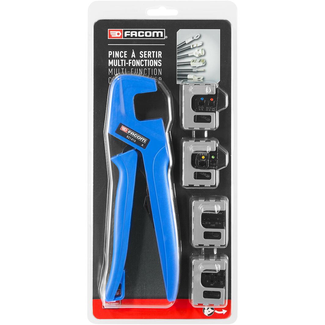 FACOM 819832PB multifunctional cable stripper with 4 exchangeable dies ...