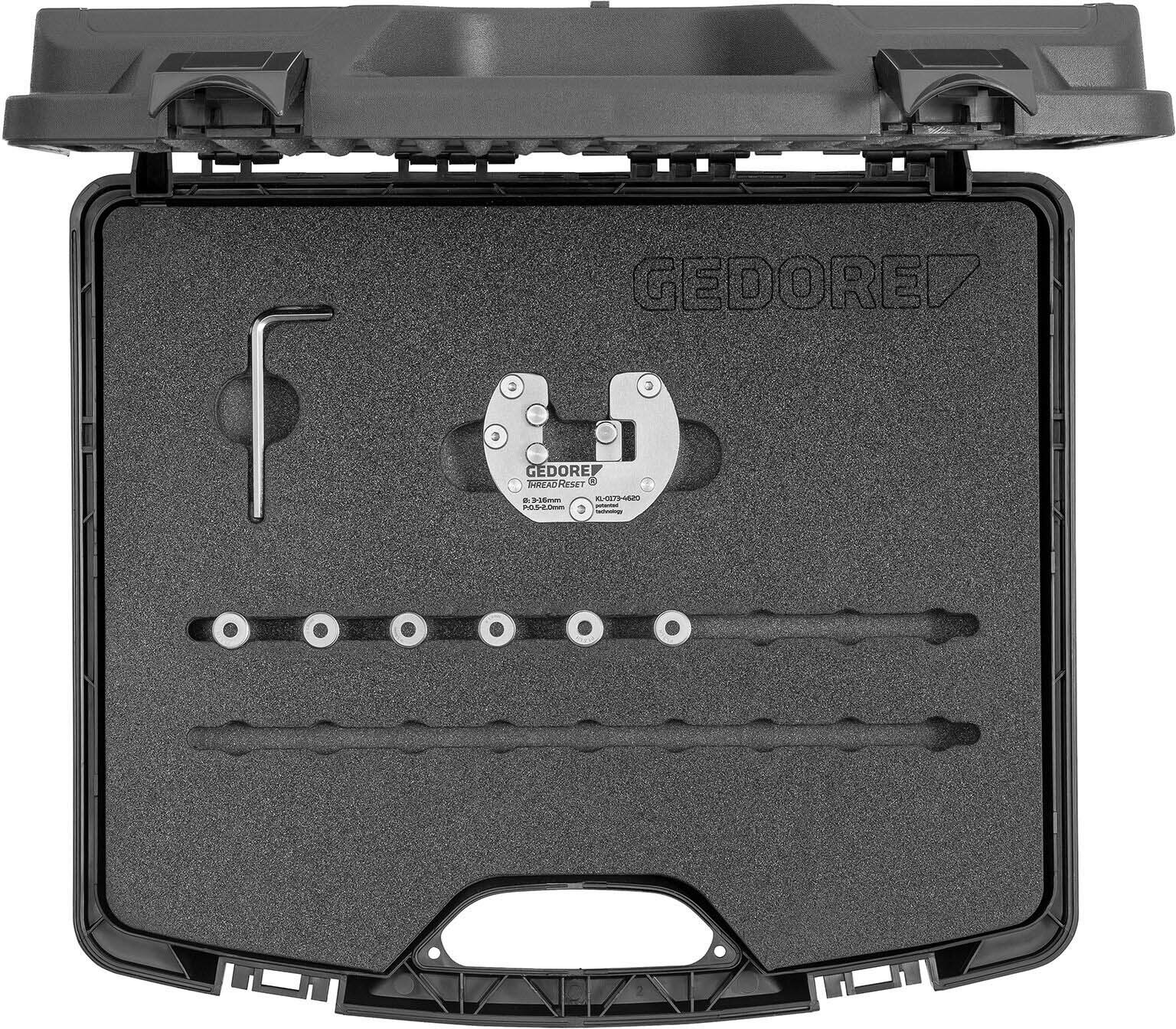 GEDORE KL-0173-4620 K thread repair kit M3-M16 in case - 3291375 | Klium