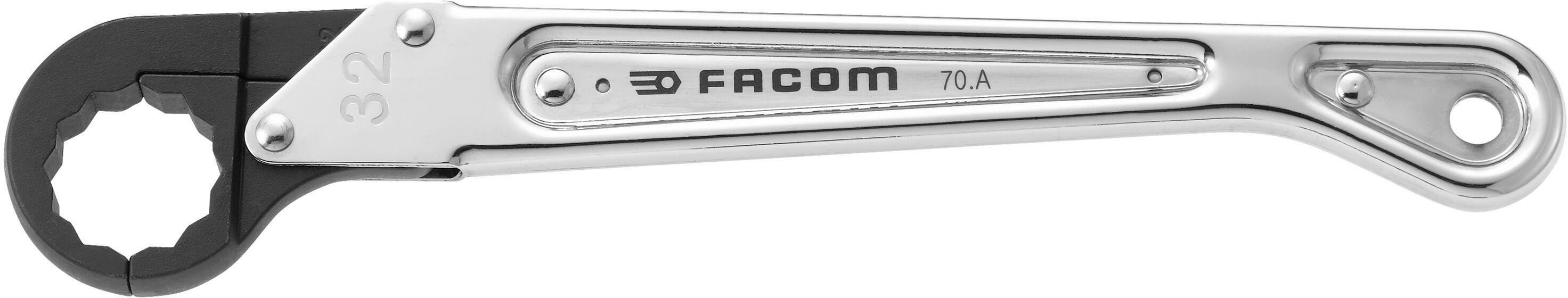 FACOM 70A.30 clé plate droite à cliquet, dimensions métriques 30 mm | Klium