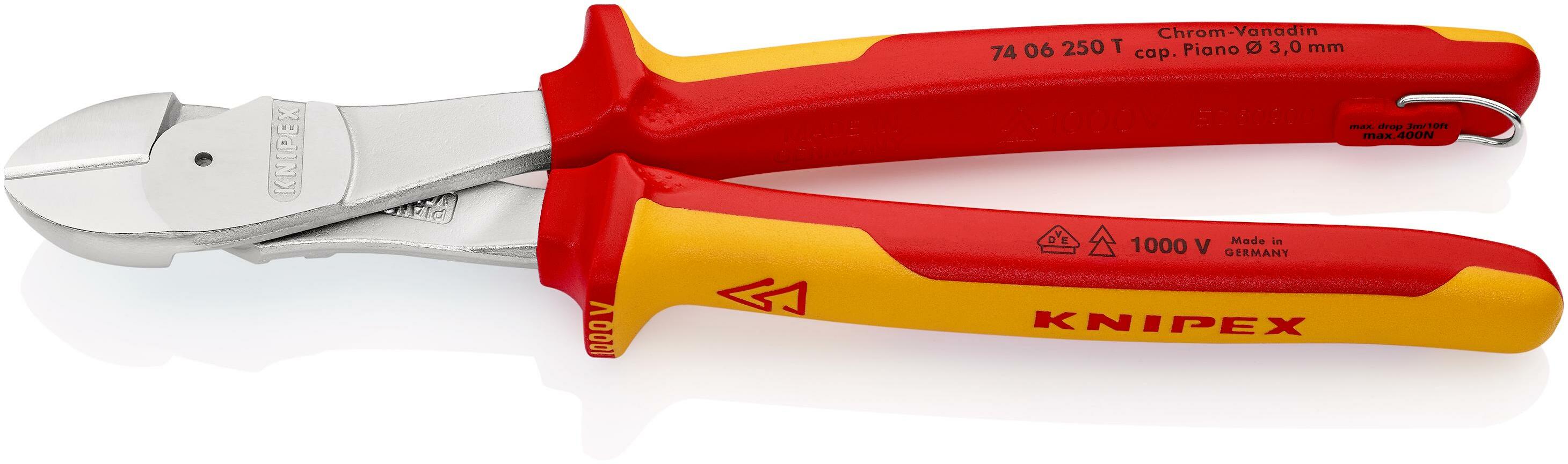 KNIPEX 74 06 250 T power side cutters VDE insulated with multi ...