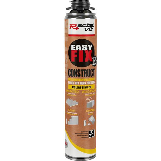 RECTAVIT Easy Fix Construct PU adhesive foam for load-bearing walls ...