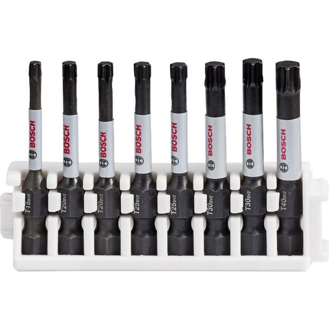 BOSCH 2608522329 screwdriver bit set Impact Control 50 mm Torx 8-piece