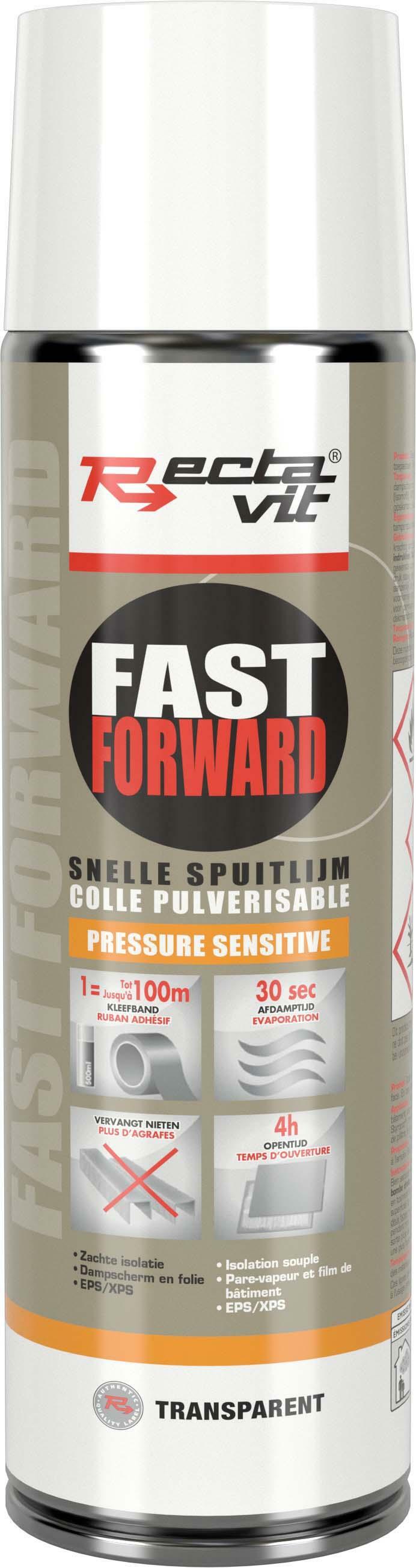 RECTAVIT 1129 Fast Forward Compact rapid spray adhesive transparent (500 ml) - 157560 | Klium