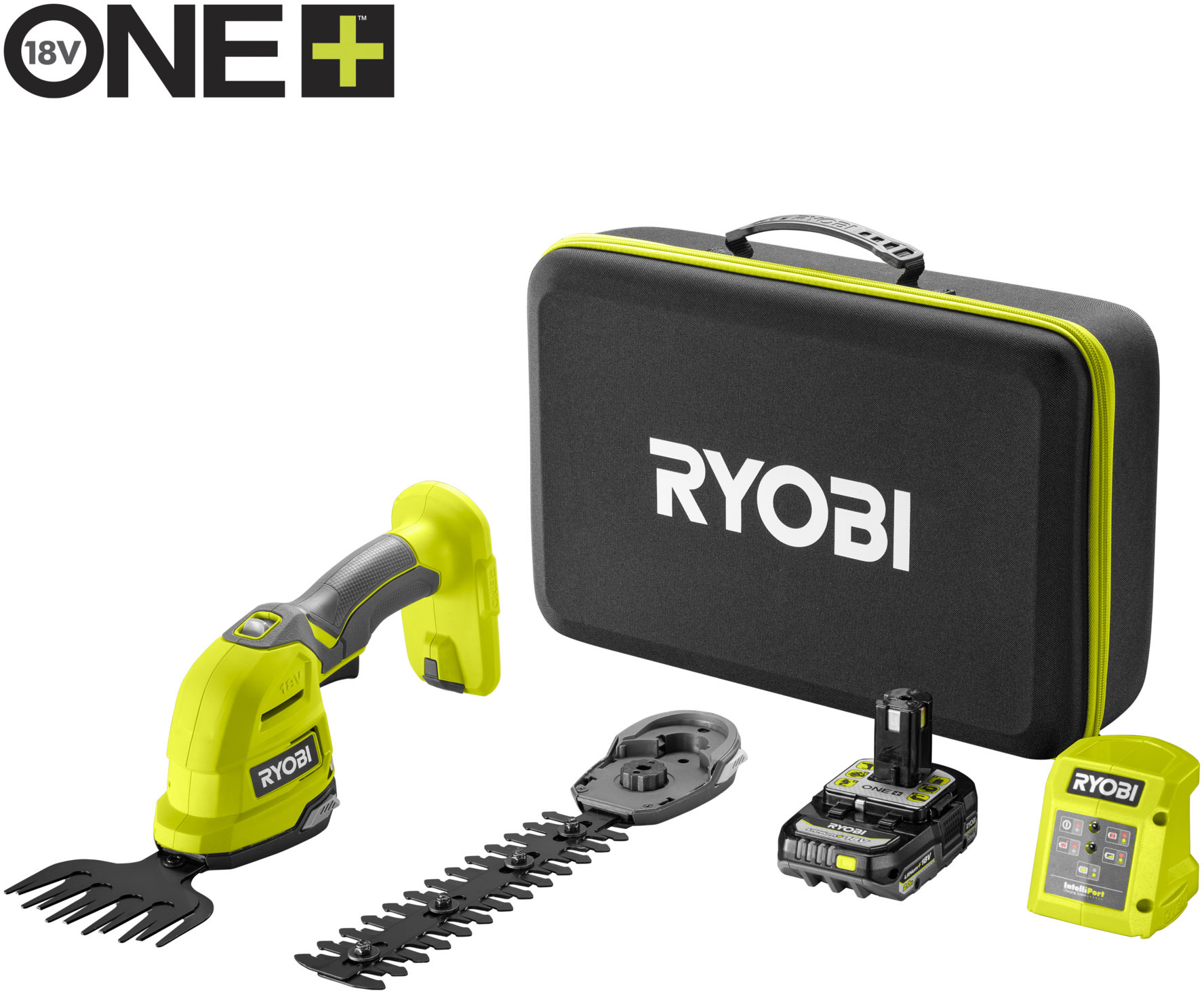 RYOBI RY18GSA-120T 18V ONE+ cordless grass shears/hedge trimmers in ...
